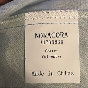 noracora | Tops | Noracora Blue Floral Buttoned Blouse | Poshmark